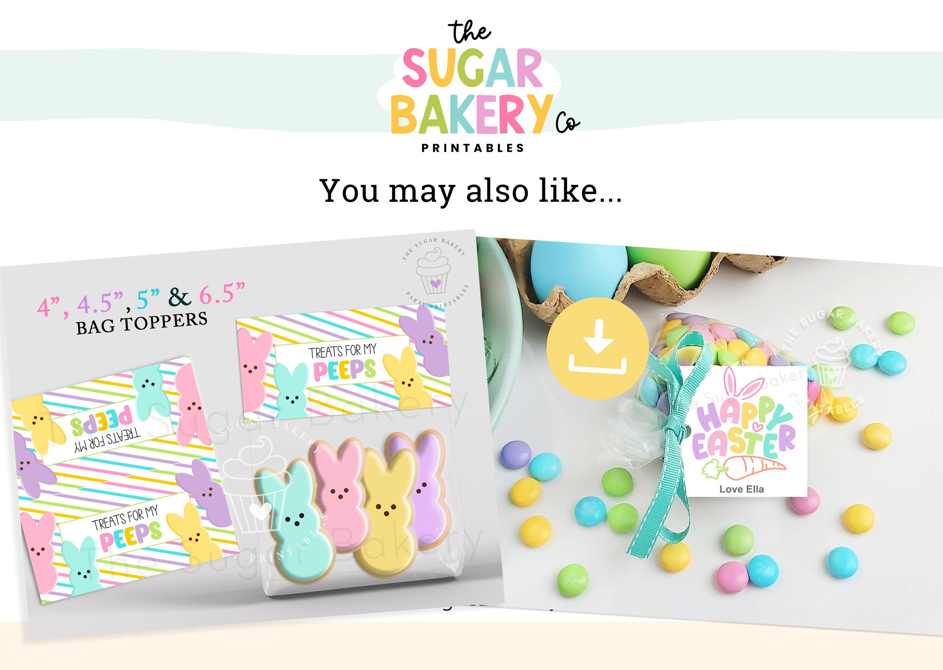 Printable Easter Gift Tag, Easter Bunny SWEET Treat Tag Classroom Tags ...