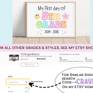 Last Day of 4th GRADE Sign, RETRO 4th Grade Printable Sign, Last Day of ...