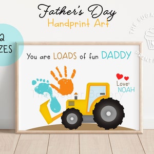 You Are Loads of Fun Daddy, Handprint Craft Gift for Dad, Father's Day ...
