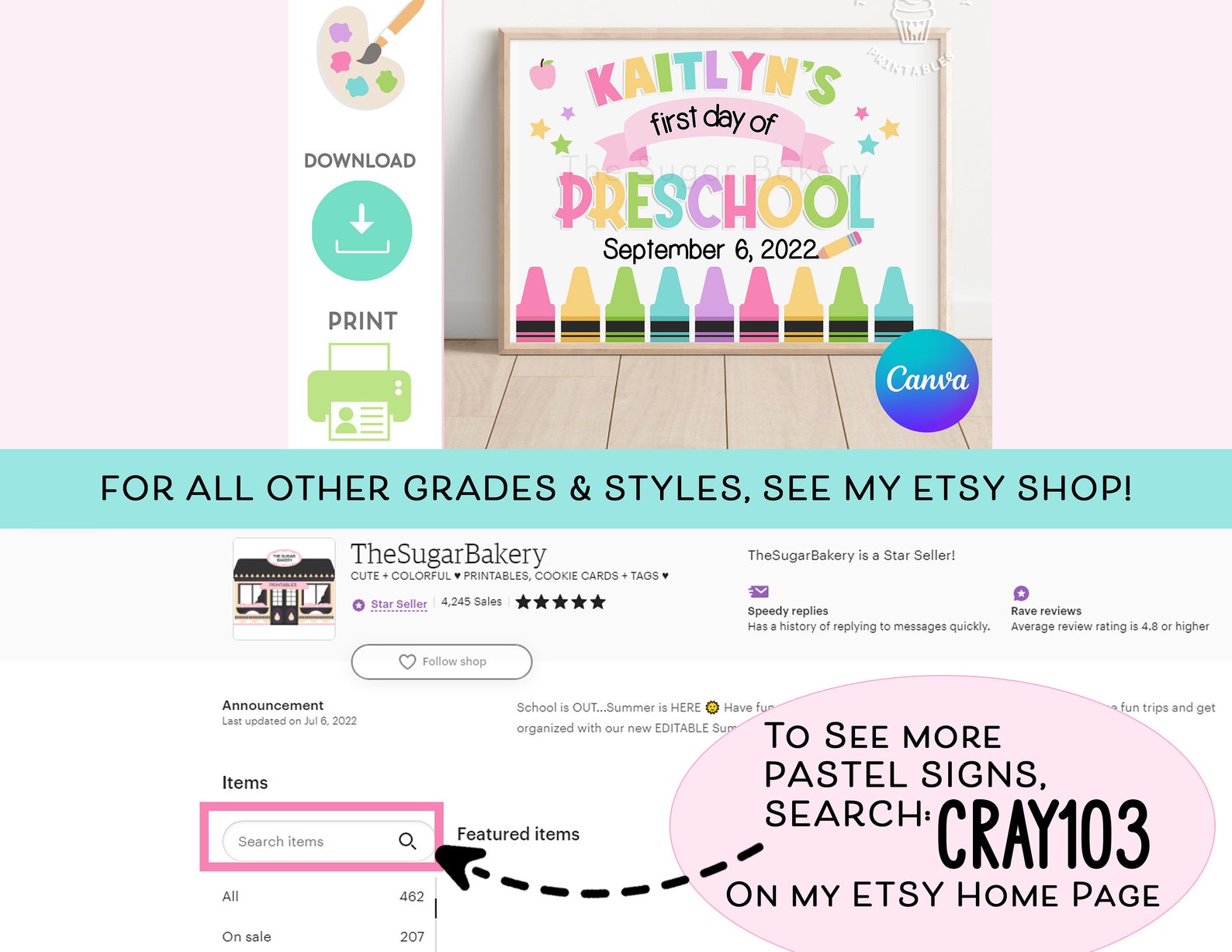 First Day of SCHOOL SIGN 1st Grade Printable EDITABLE Back to - Etsy
