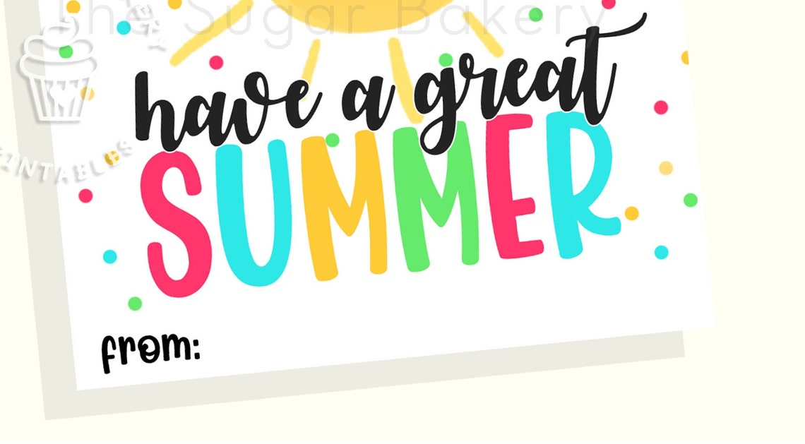 Have a Great Summer Gift Tags END OF YEAR Teacher Gift Tags - Etsy