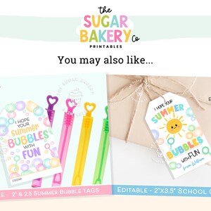 Have a Great SUMMER GIFT TAGS, Printable Teacher Appreciation Cookie ...