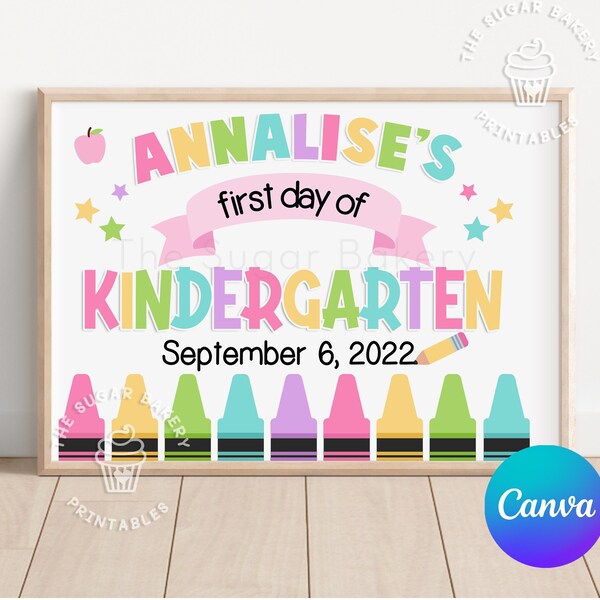 First Day of School Sign Printable - Etsy