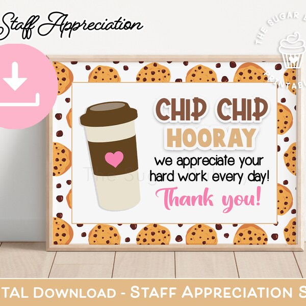 Employee Appreciation Cookie Printable Flyer - Etsy