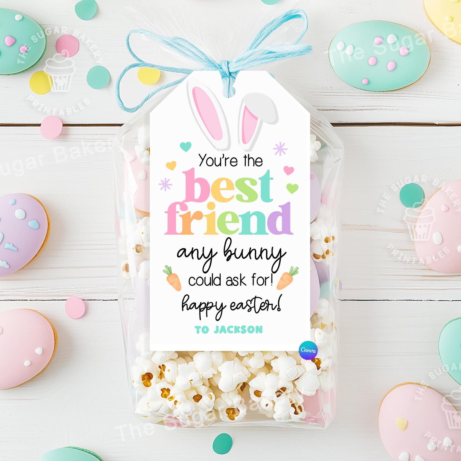 Printable Easter Gift Tags for Best Friends Kids, Editable Classroom ...