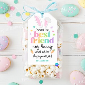 Printable Easter Gift Tag Best Friend Easter Somebunny Treat Tag ...