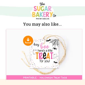 Printable Happy HALLOWEEN Gift Tag, Editable Halloween Favor Tag for ...
