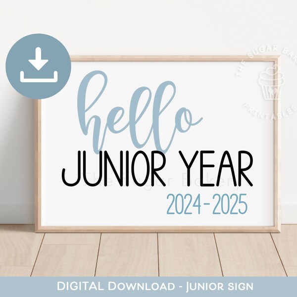 First Day Junior Year Sign - Etsy