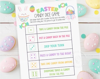 Easter Egg Dice Game Printable Fun Classroom Egg Exchange Game for Kids ...