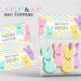 Treats for My PEEPS Treat Bag Topper 4, 4.5, 5 and 6.5, Easter PEEPS ...