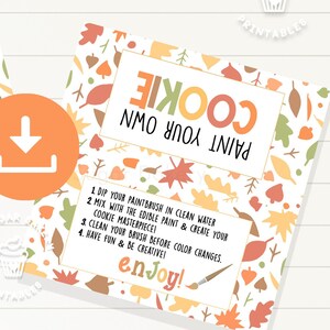 PYO Cookie Autumn and Fall Bag Topper, PYO Cookie Topper, PYO Fall ...