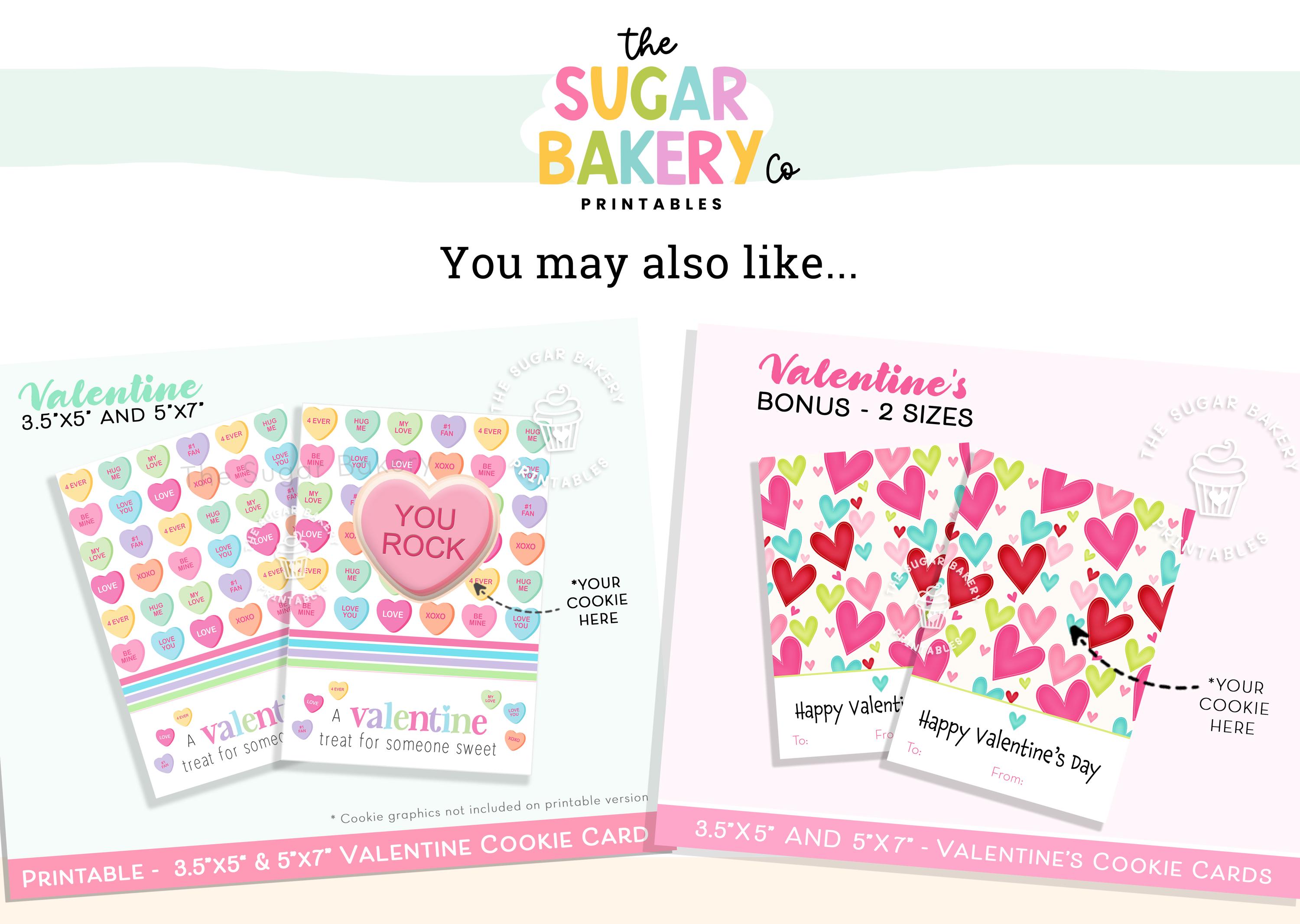 Valentines Day Cookie Cards, Have a BEARY SWEET Valentine's Day Cookie ...