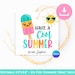 Have a Sweet Summer Tag, Ice Cream Cookie Treat Tag, TEACHER Thank You ...