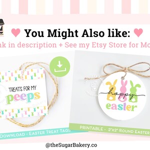 Printable Easter Tags, A Little Treat for SOMEBUNNY Sweet, Easter ...