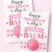 Valentine Lip Balm Holder Card Printable, You’re the BALM Valentine ...