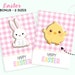 Easter Cookie Cards, Pink Plaid Mini Cookie Card, Cookie Cards Easter ...