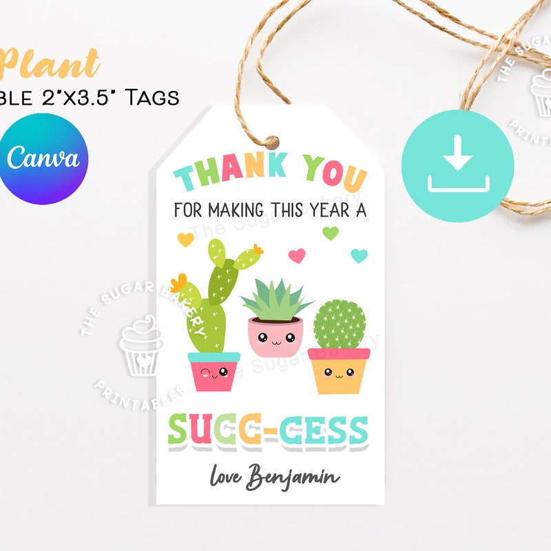 Succulent Gift Tag - 60+ Gift Ideas for 2025