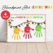 Handprint Christmas Lights, Merry and Bright Christmas Lights Craft ...