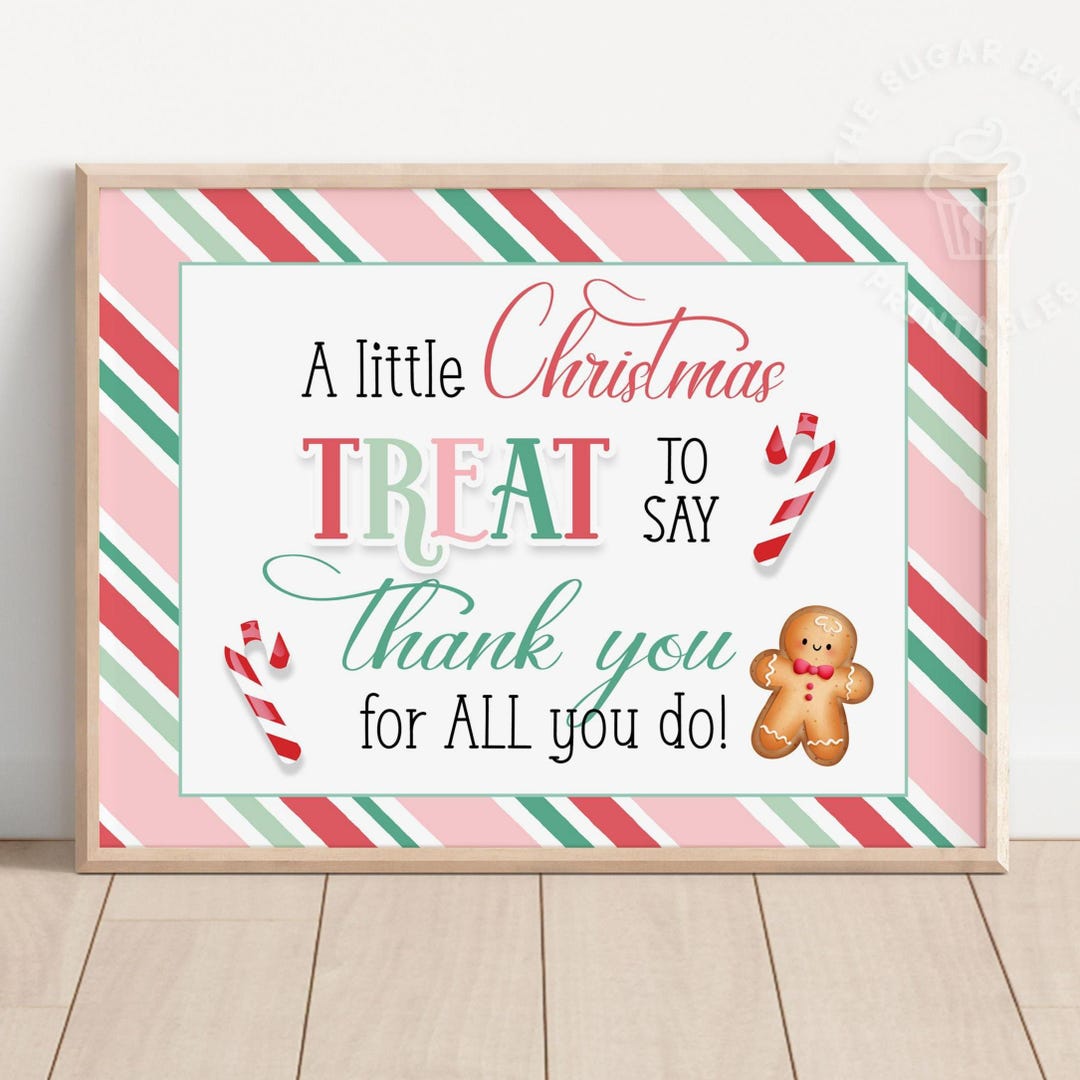 Printable Christmas Staff Appreciation Sign Employee Appreciation ...