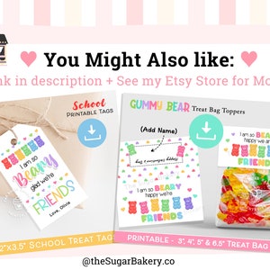 End of the School Year Bubble GIFT TAG, Editable Summer Tags, I Hope ...