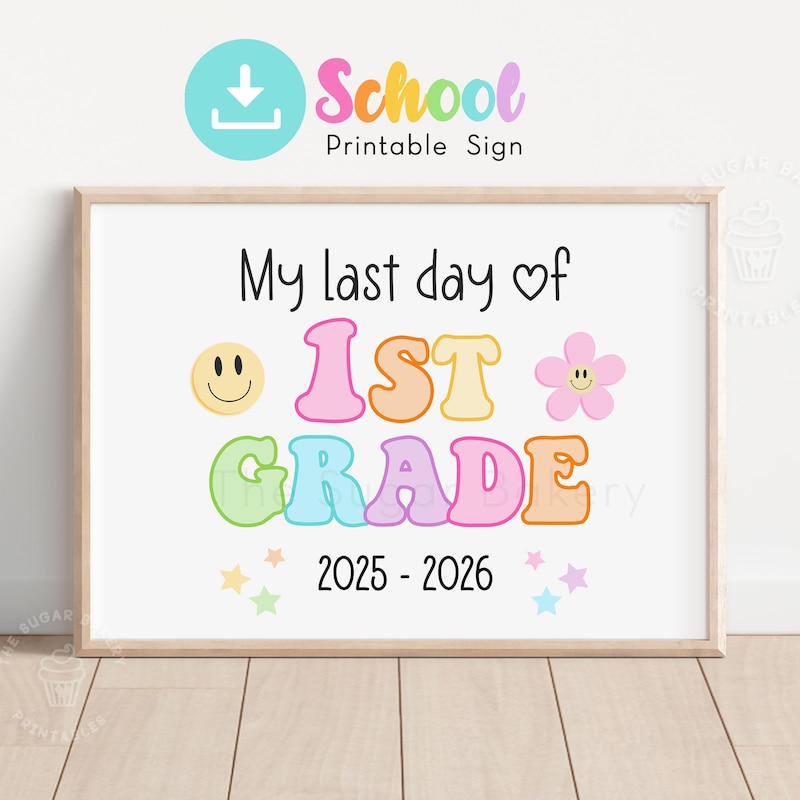 Last Day of 1st Grade - Etsy