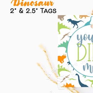 You Are DINO-MITE Treat Tag, Printable DINOMITE Gift Tag, Dino ...