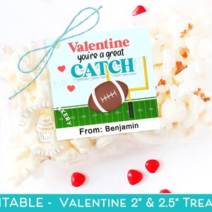 Football Valentine Tags Printable Sports Football All-star Valentine ...