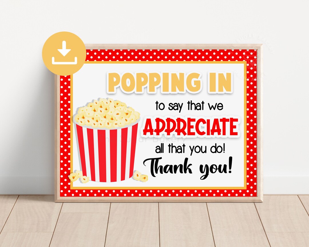 Printable Staff Appreciation Sign, Teacher Employee Appreciation Sign ...