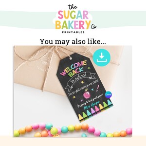 First Day of School Teacher Gift Tag From Student, EDITABLE Teacher ...