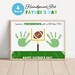 Fathers Day Handprint Art, FOOTBALL Handprint Craft, Fathers Day ...
