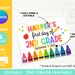 First Day of 2nd Grade School Sign, Printable EDITABLE Back to School ...