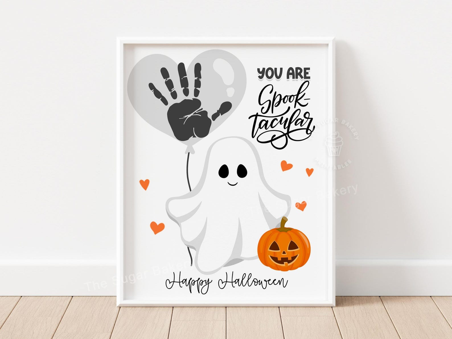Halloween Handprint Craft You Are Spooktacular Printable Ghost Art ...