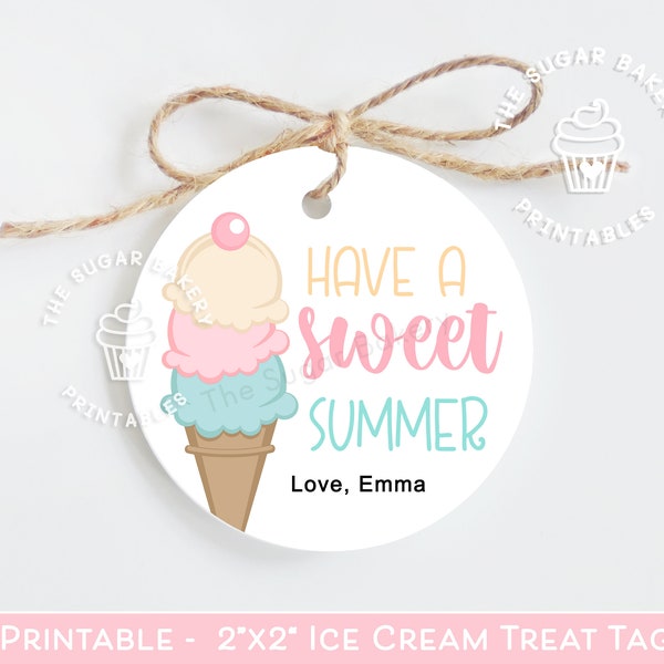 Ice Cream Tag - Etsy