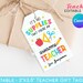 Teacher Appreciation GIFT Tag SCHOOL SUPPLIES Teacher Gift - Etsy