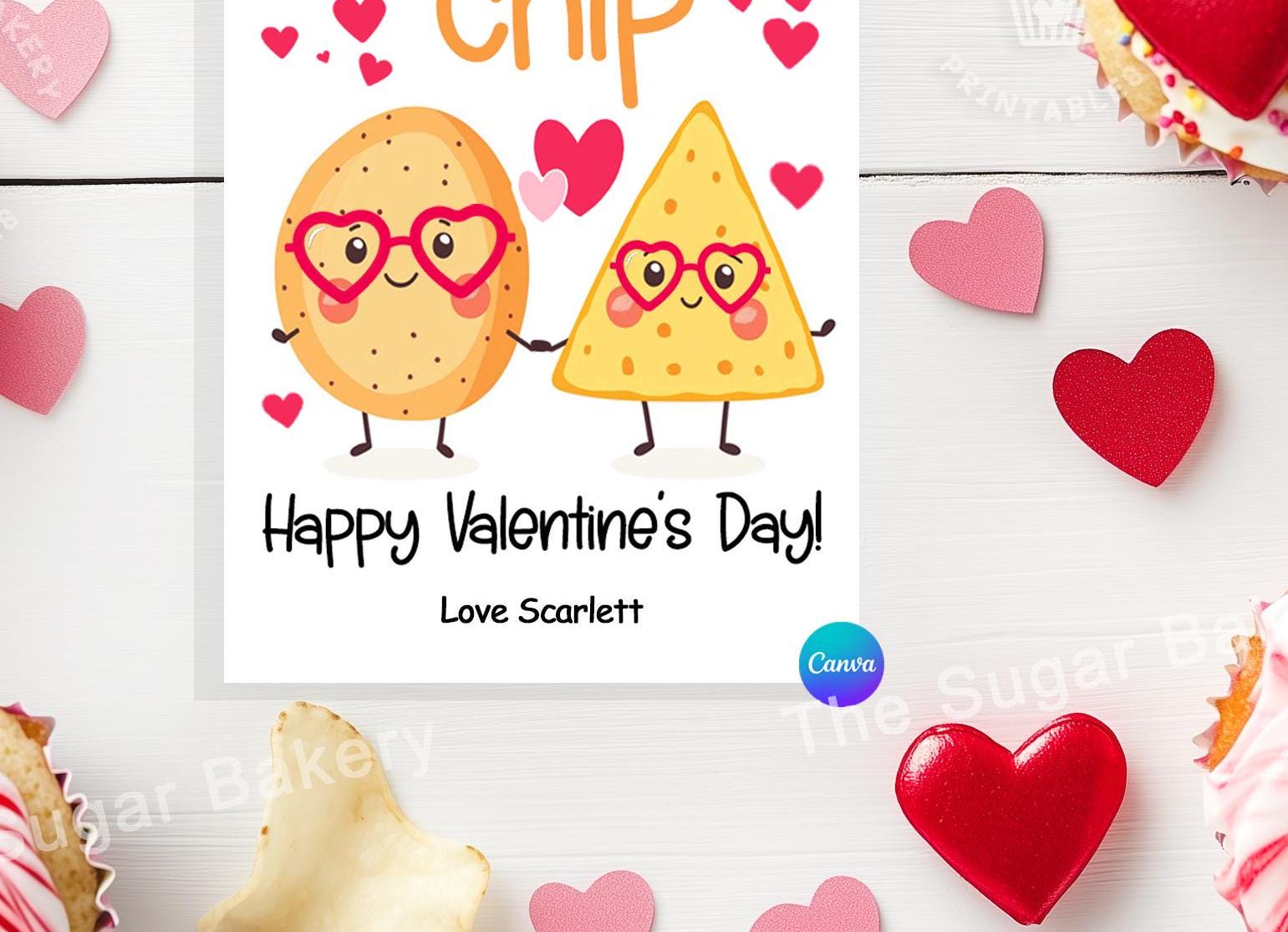 Valentine Chip Bag Tag Printable, I Love Our FRIEND CHIP Kids ...