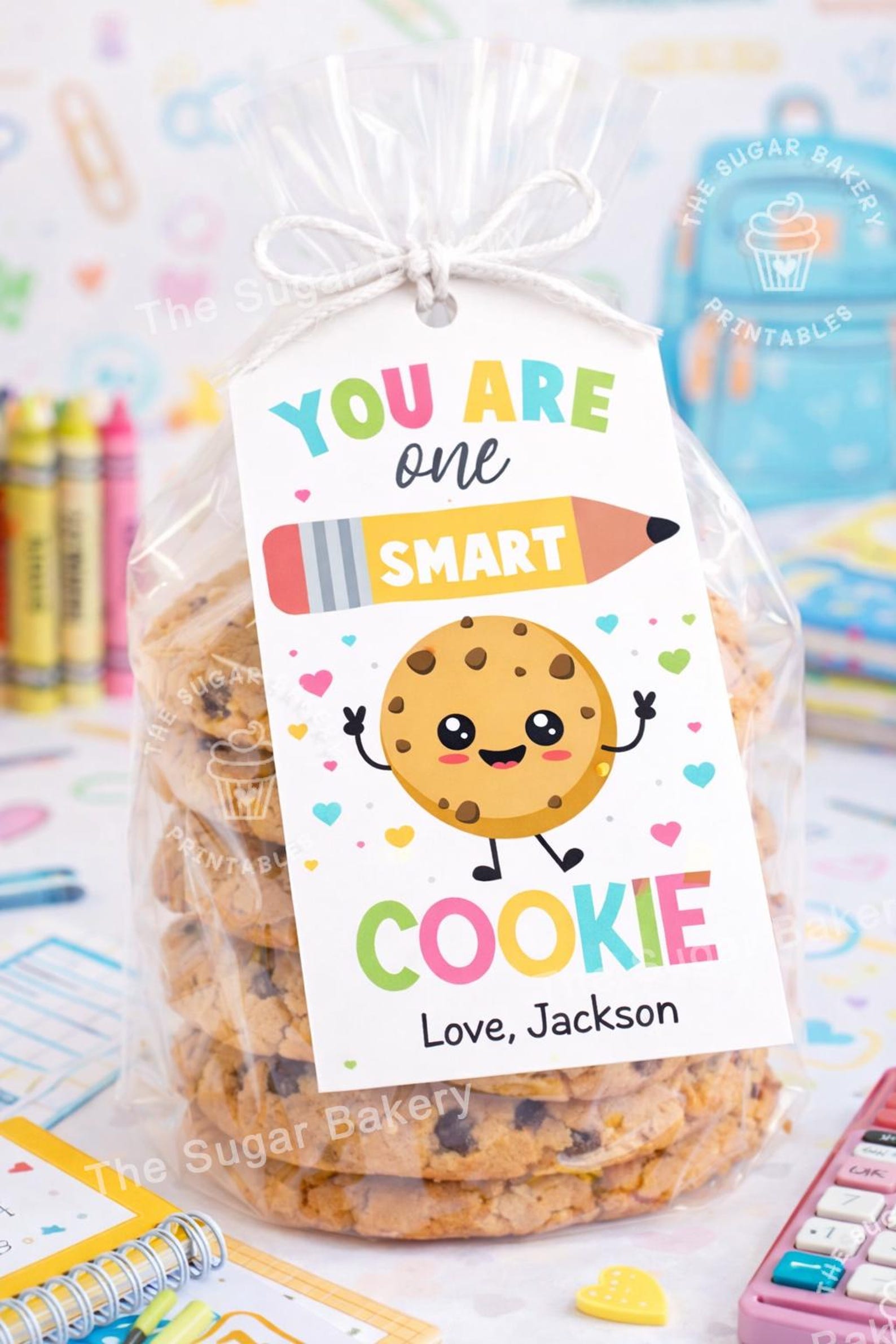 You Are ONE SMART COOKIE Tag, End of Year Student Gift Tag, Printable ...