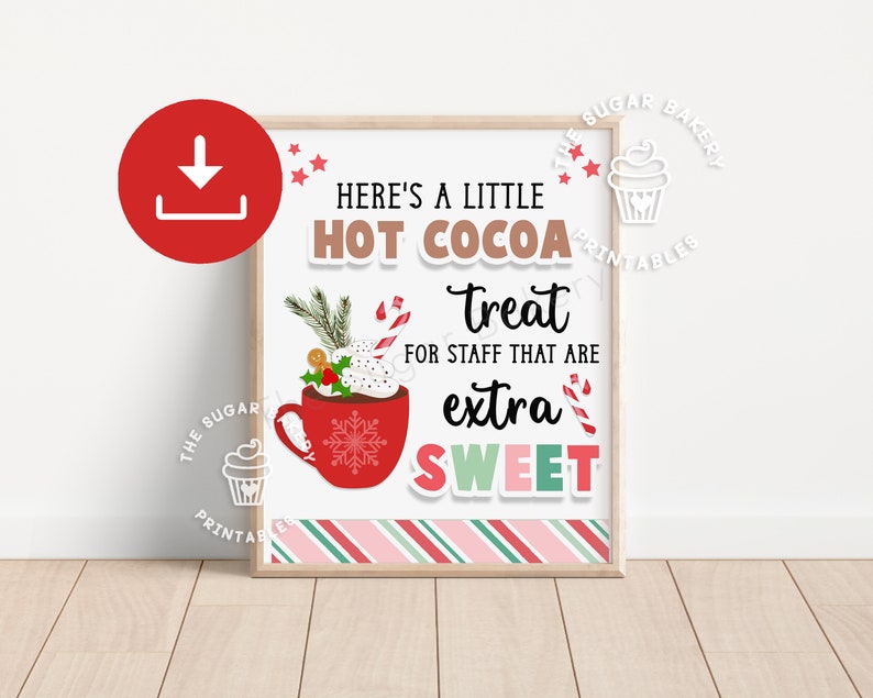 Printable Staff Hot Chocolate Sign Employee Staff - Etsy