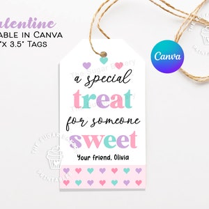 Printable Valentines Day Gift Tags for Kids Teacher EDITABLE A Special ...