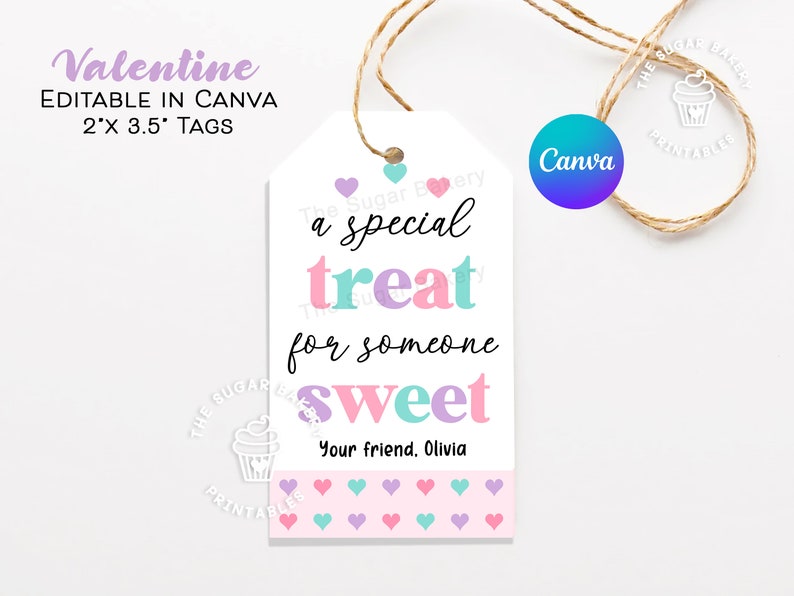 Printable Valentines Day Gift Tags for Kids Teacher EDITABLE A Special ...