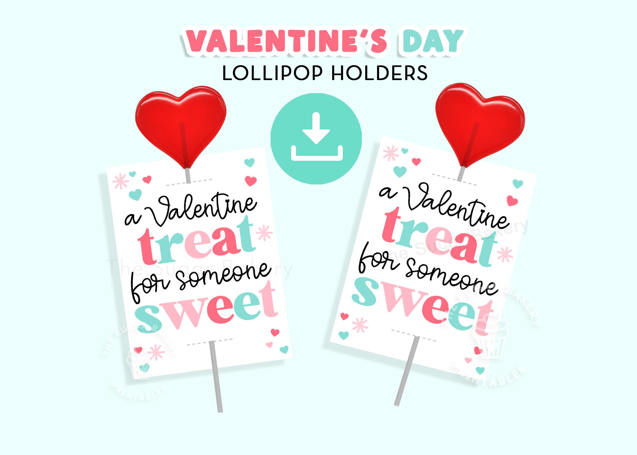 Printable Valentine Lollipop Holder, Valentine Sucker Holder, Valentine ...