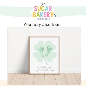 Our LUCKY CHARM Handprint Footprint Art Craft, Babys First St Patricks ...