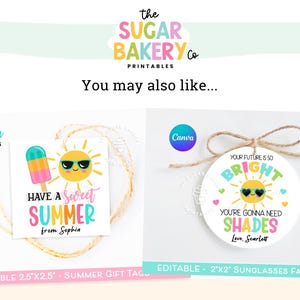 End of the School Year Bubble GIFT TAG, I Hope Your Summer BUBBLES With ...