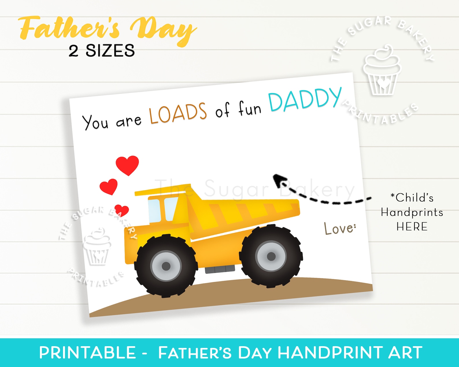 Handprint Art Craft for Father's Day, Printable Father's Day Handprint ...