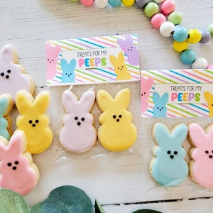 Treats for My PEEPS Treat Bag Topper 4", 4.5", 5" and 6.5", Easter ...