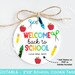 Welcome Back to School TAG, Happy 1st First Day of School Gift Tag ...