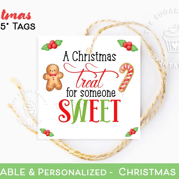 Christmas Treat Tags - Etsy
