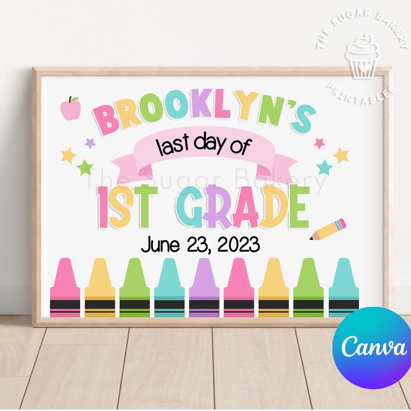 Last Day of 1st Grade - Etsy