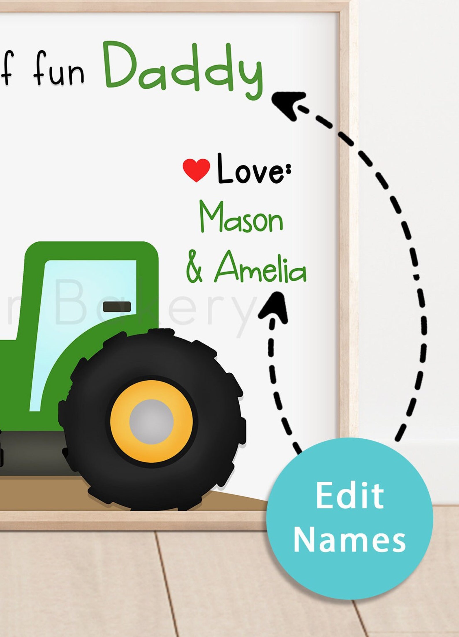 EDITABLE Handprint Art, Green Tractor Father's Day Handprint Craft for ...