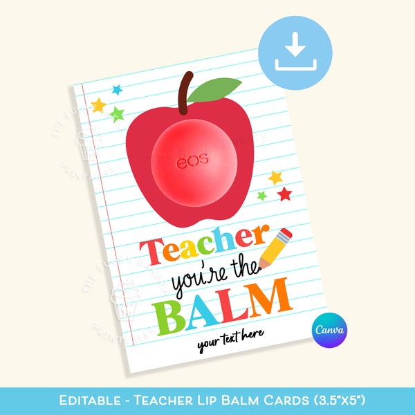 Eos Lip Balm Card - Etsy