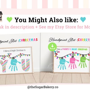 Handprint Christmas Lights, Merry and Bright Christmas Lights Craft ...